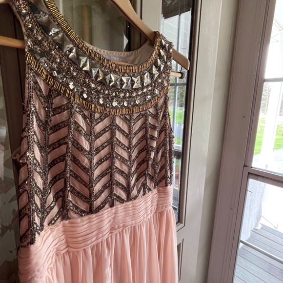 JS Collections | Dresses | Js Collections Size Beaded And Chiffon Dress ...